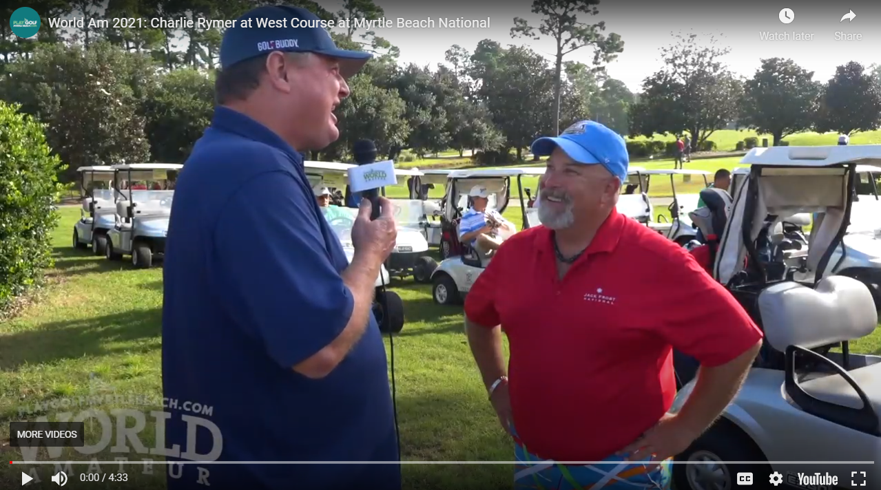 Charlie Rymer at West Course at Myrtle Beach National – Myrtle Beach ...